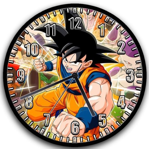Clock | Wall Decor | Dragon Ball Z Wall Clock Goku Wall Decor Clock New | Poshmark